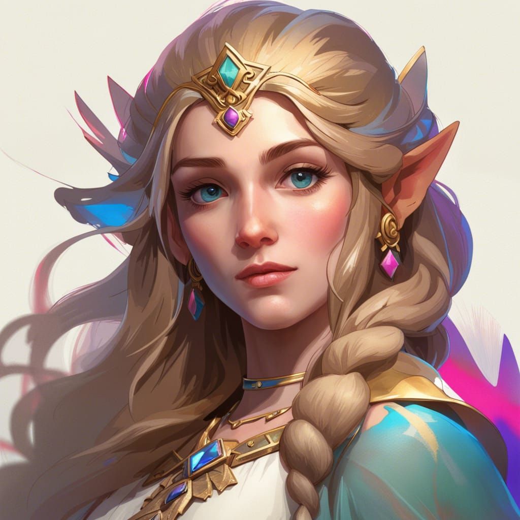 Princess Zelda (Custom Design) - AI Generated Artwork - NightCafe Creator
