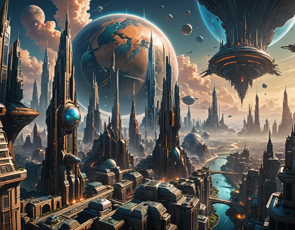 The ecumenopolis - AI Generated Artwork - NightCafe Creator