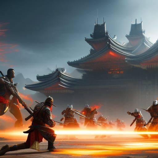 Fierce Battle war scene of the Korea Goryeo Dynasty - AI Generated ...