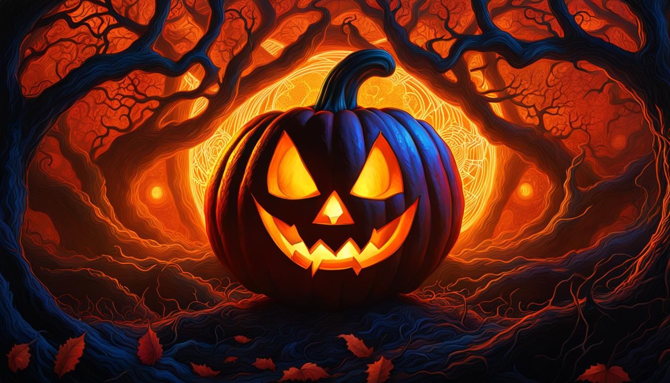 Jack-o'-lantern - AI Generated Artwork - NightCafe Creator