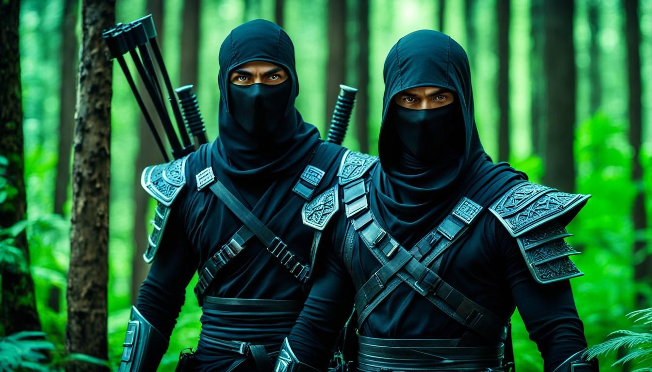 Ninja in a forest - AI Generated Artwork - NightCafe Creator