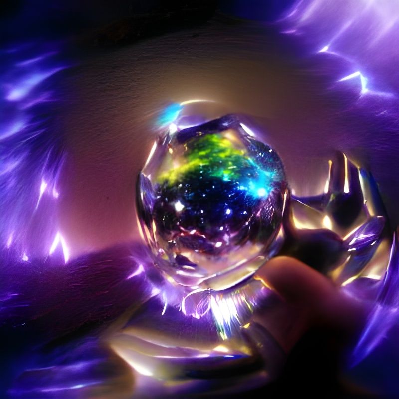 Magic cosmic crystal ball - AI Generated Artwork - NightCafe Creator