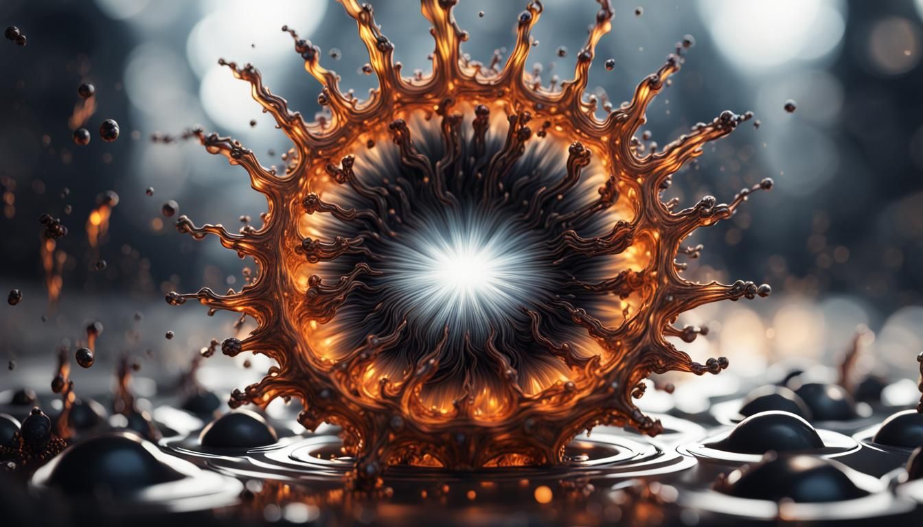Ferro fluid - AI Generated Artwork - NightCafe Creator