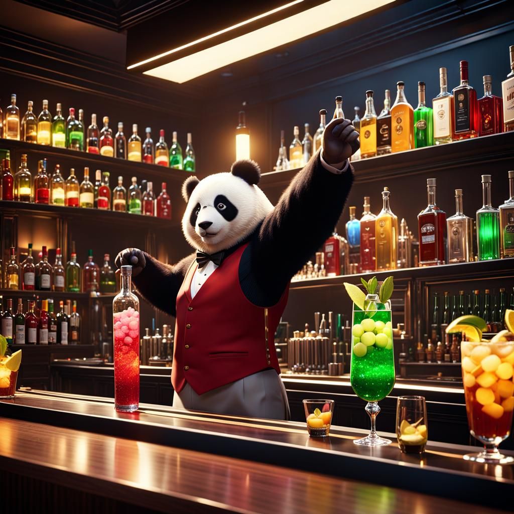 Panda Bar - AI Generated Artwork - NightCafe Creator