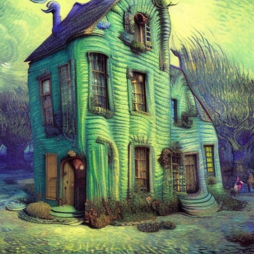 Cucumber house - AI Generated Artwork - NightCafe Creator