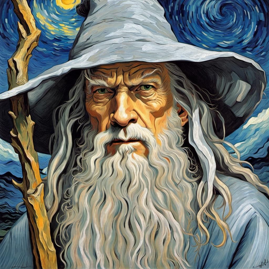 "Gandalf the Grey Wizard," - AI Generated Artwork - NightCafe Creator