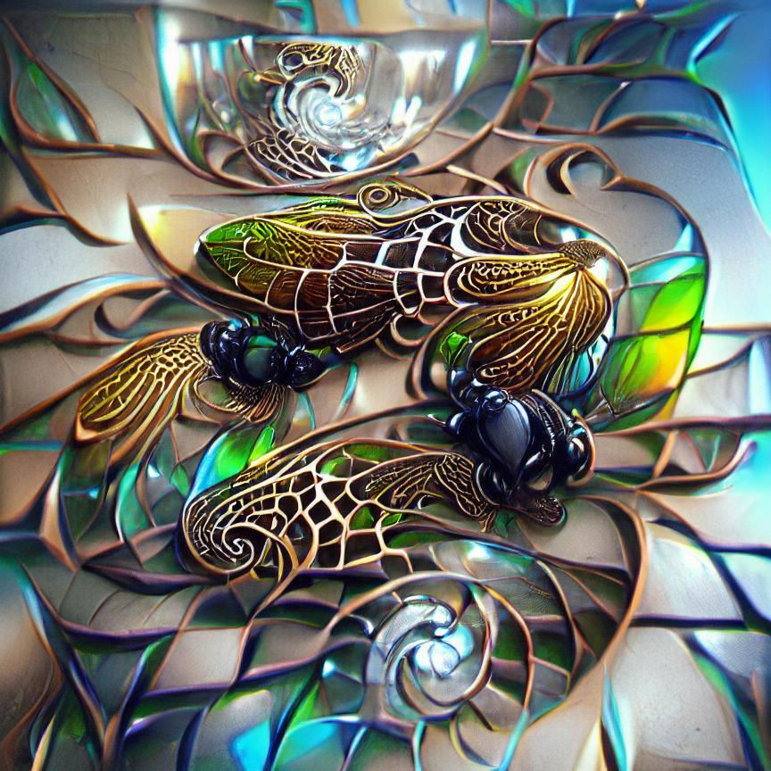 Fractal Fusion Experiment 090 - AI Generated Artwork - NightCafe Creator