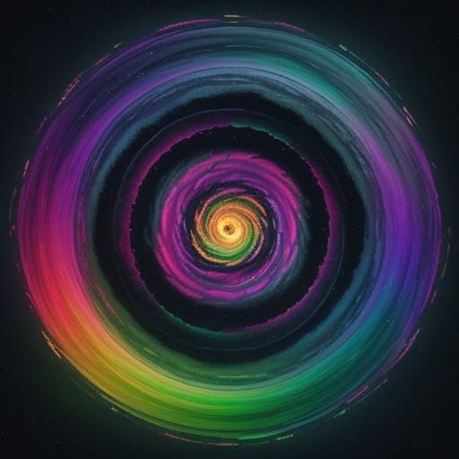 natural phenomenon - Ethereal Aurora Vortex in Dreamlike Col...