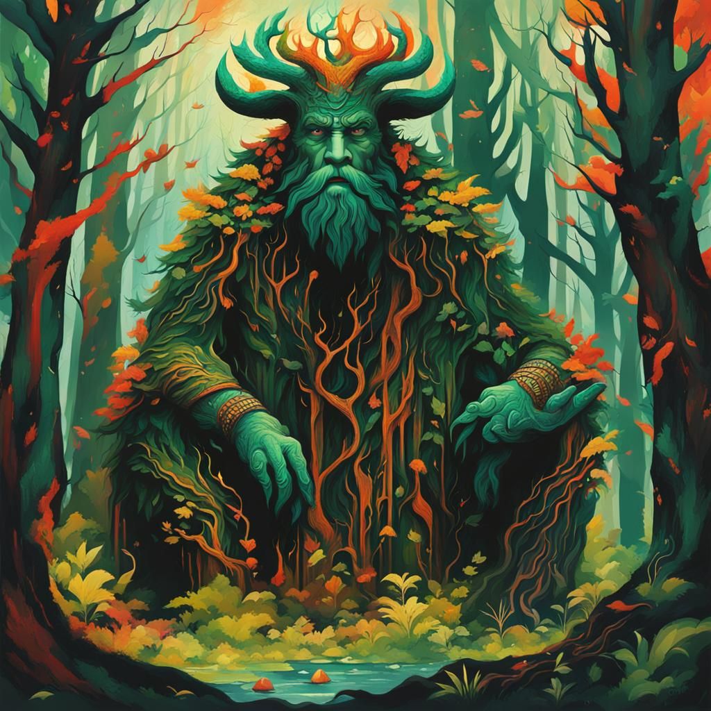 The God of the Autumn Branch - AI Generated Artwork - NightCafe Creator