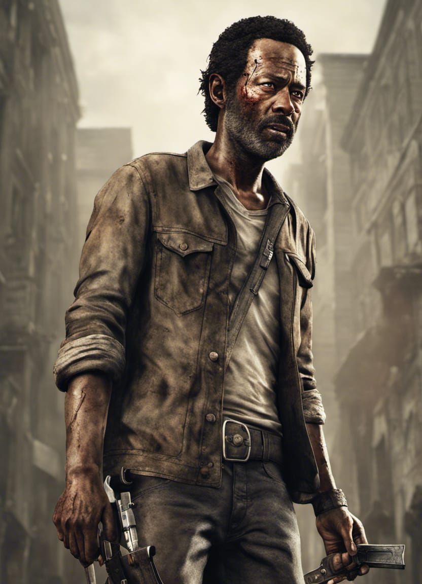 Lee from the walking dead - AI Generated Artwork - NightCafe Creator