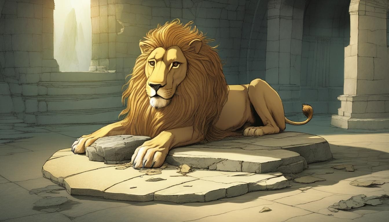 Aslan's How, the stone table, broken - AI Generated Artwork - NightCafe ...