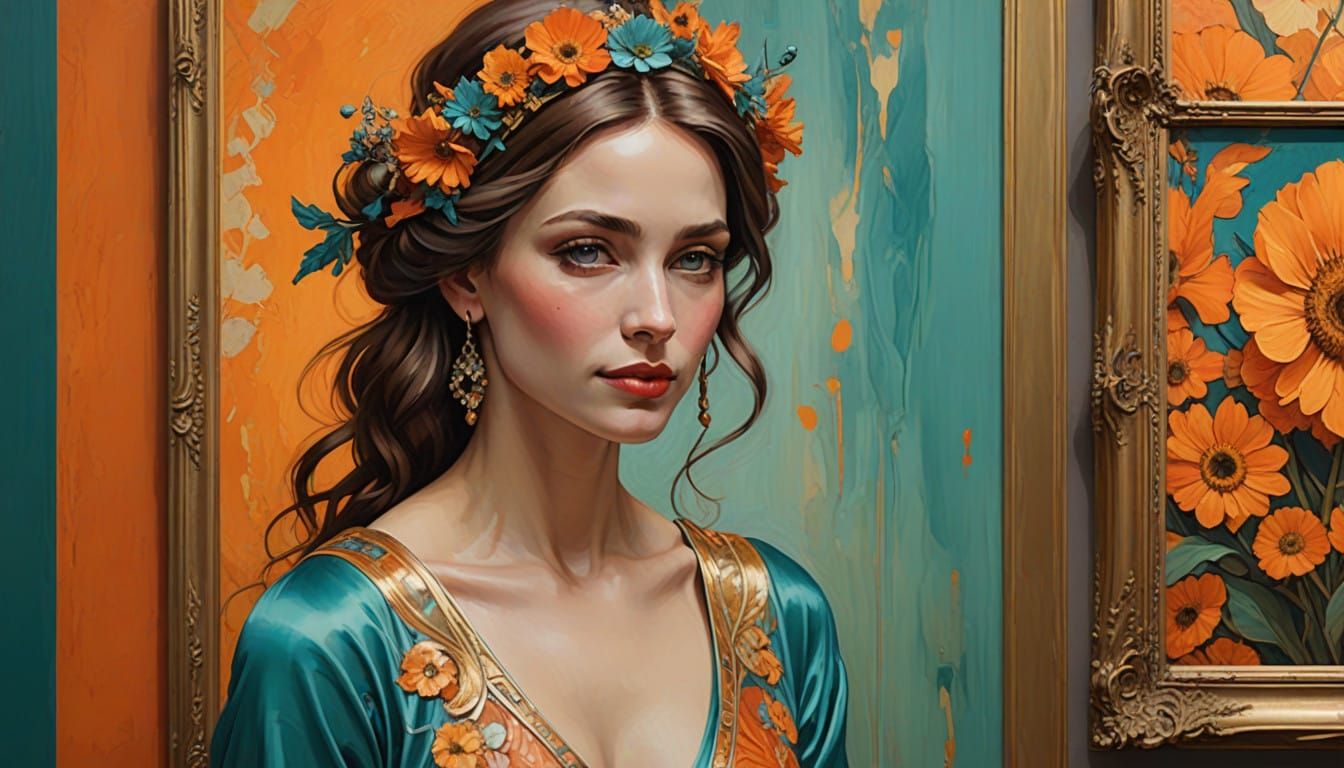 muted tasteful polychrome detailed matte medium close-up photography of beautiful happy people ...