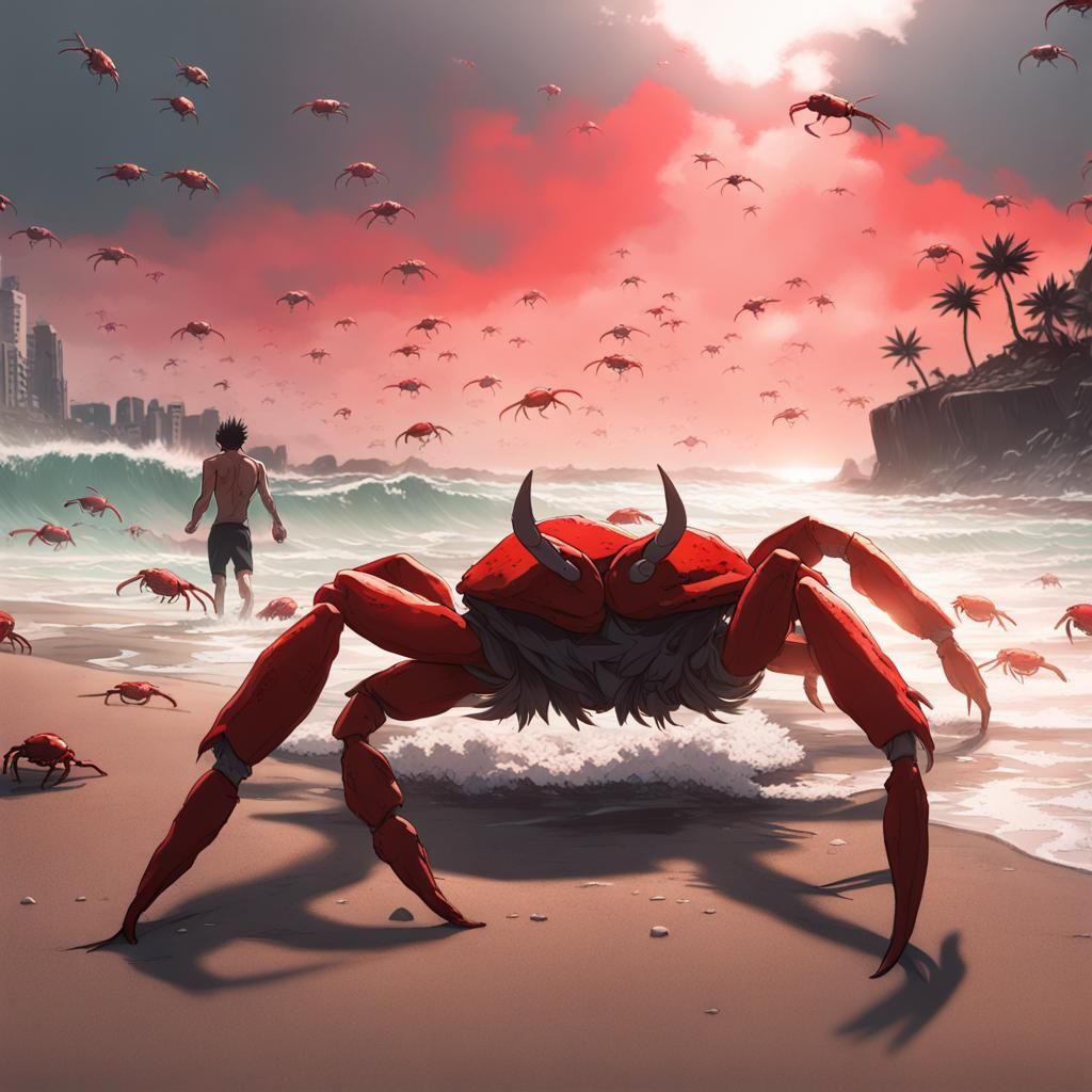 Crab Attack - AI Generated Artwork - NightCafe Creator