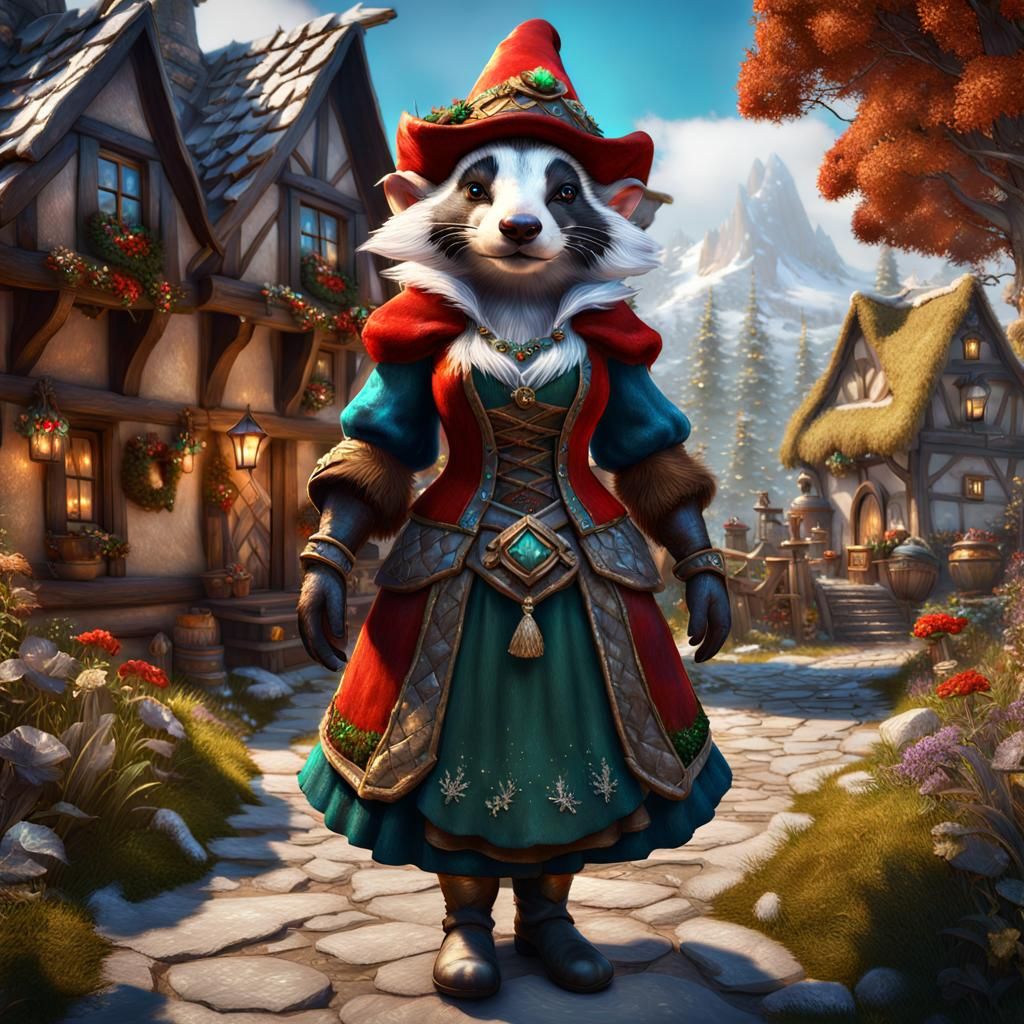Badger-gnome. Noble Lady.