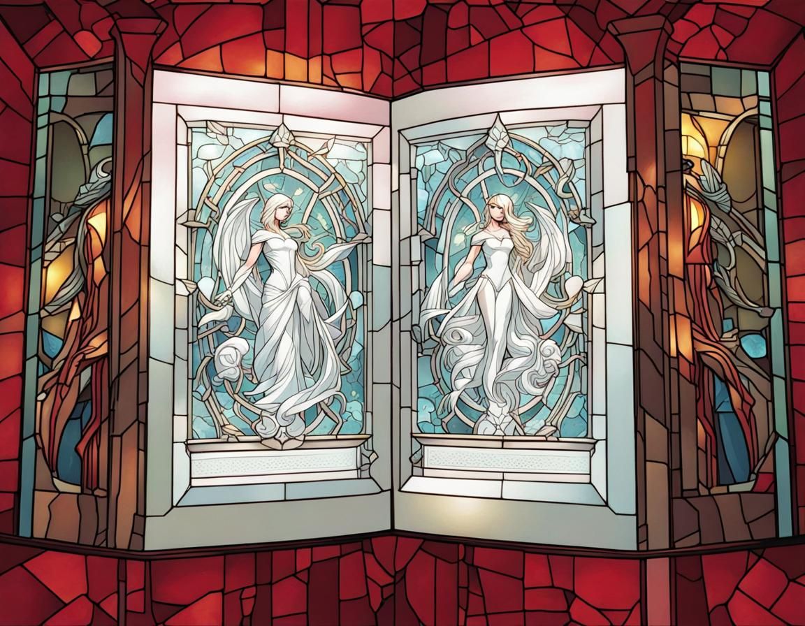 stained glass effect, Mark Brooks and Dan Mumford, comic book art ...