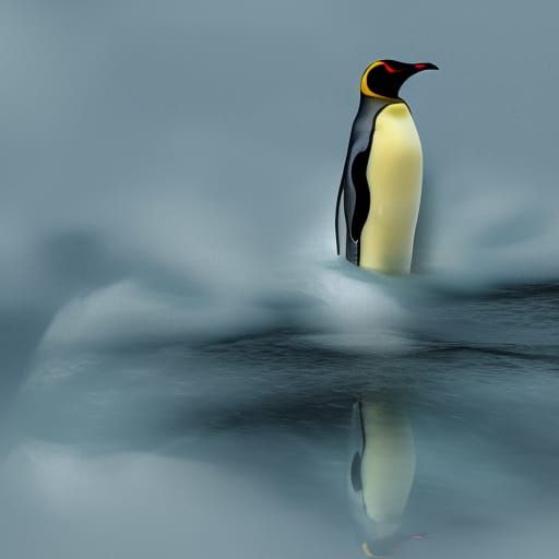 Beautiful emperor penguin swimming - AI Generated Artwork - NightCafe ...