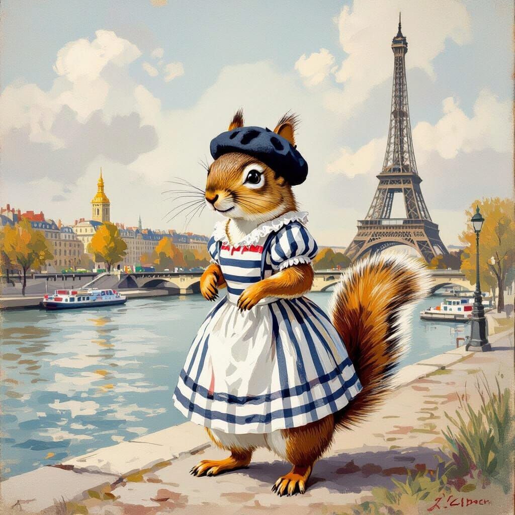 Hemingway’s squirrel - French Squirrel in Paris, Impressioni...
