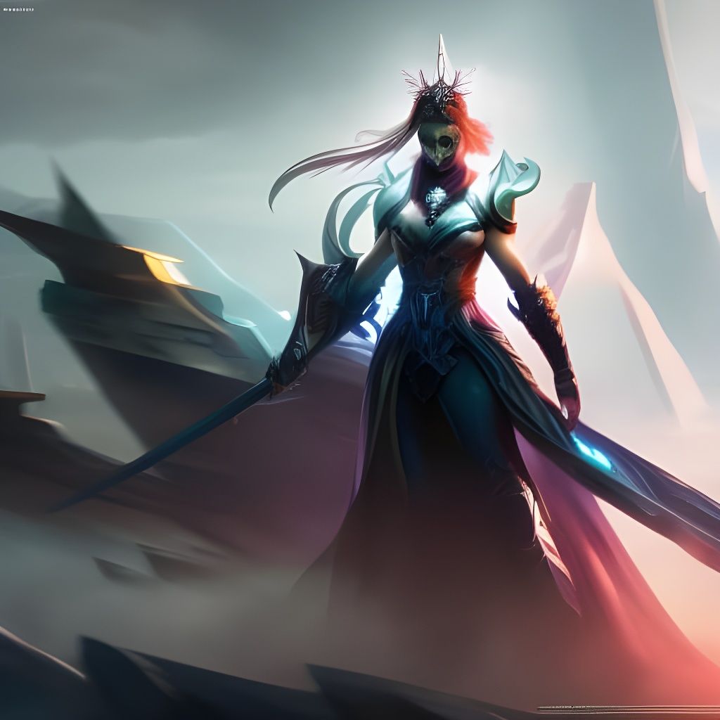 Female Death Knight - AI Generated Artwork - NightCafe Creator