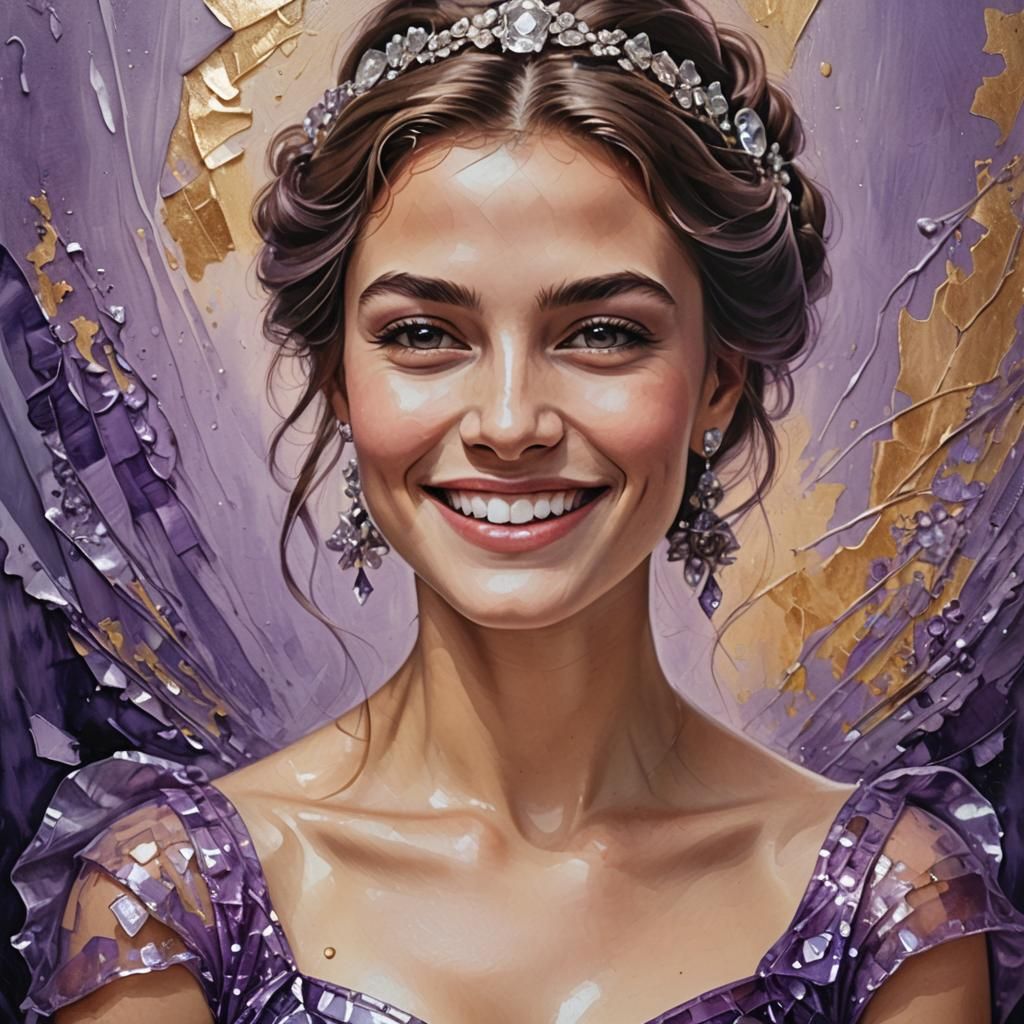 Portrait in Purple - AI Generated Artwork - NightCafe Creator