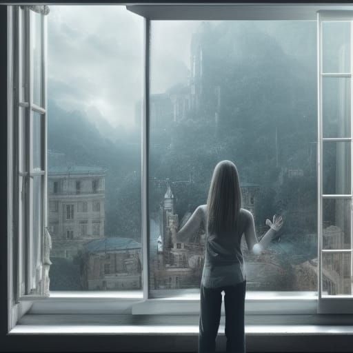 Looking through my window into a world of madness - AI Generated ...