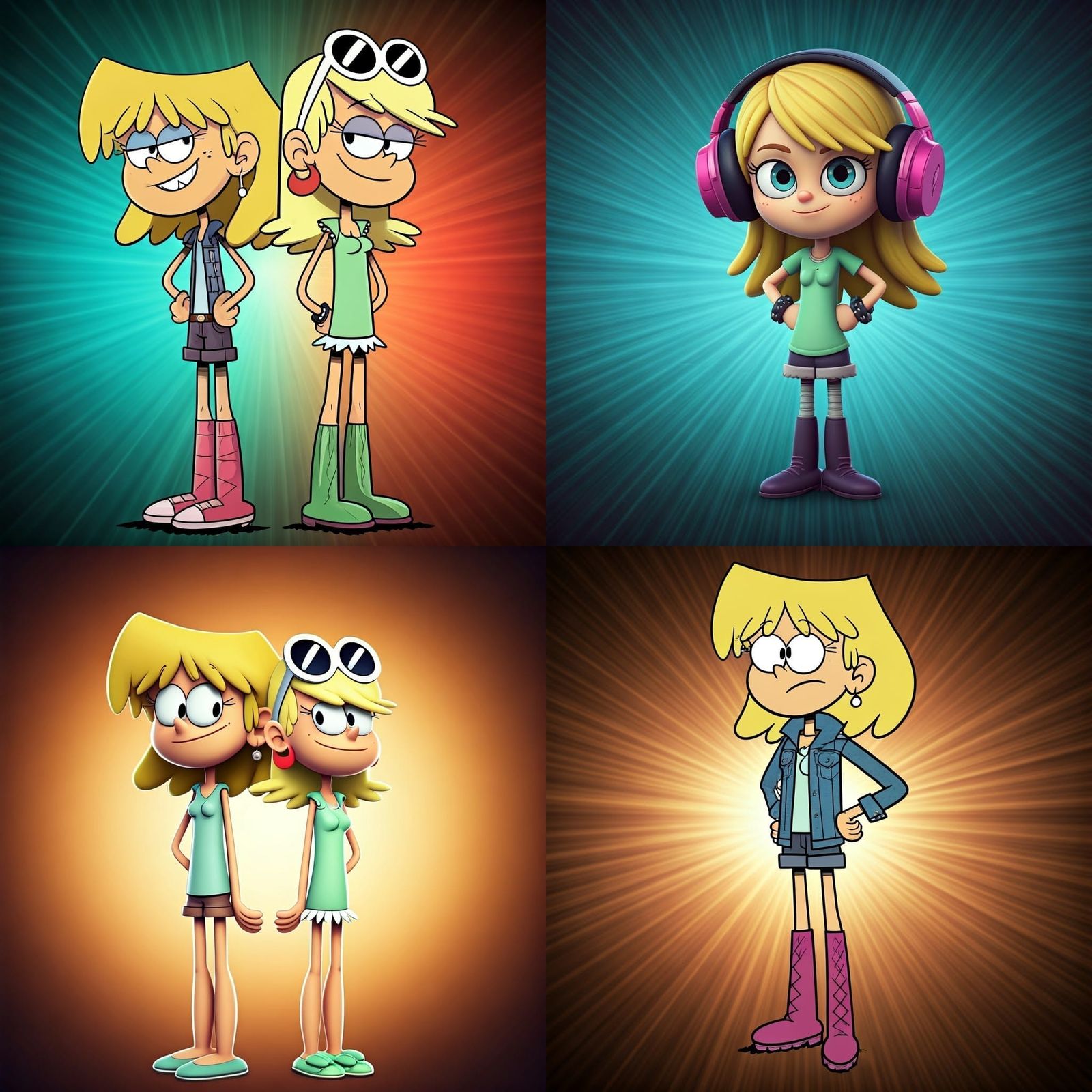 Lori Loud And Leni Loud Fusion Pixar Style Fusion Of Lori
