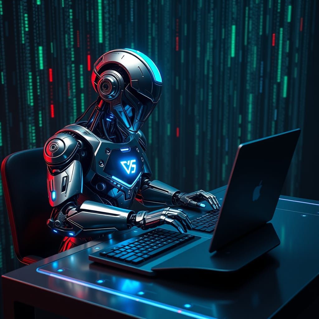 Technic bot, an artificial intelligence depicted