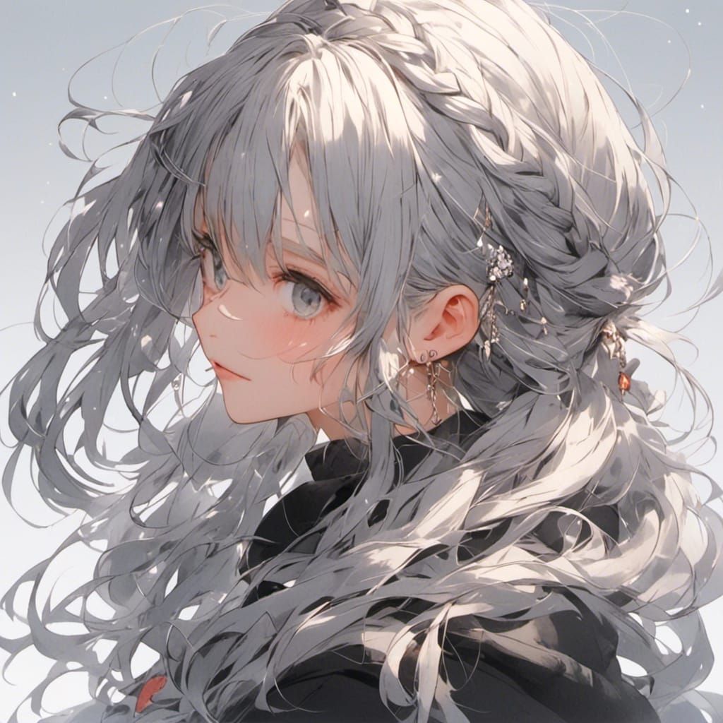 Grey haired woman - AI Generated Artwork - NightCafe Creator