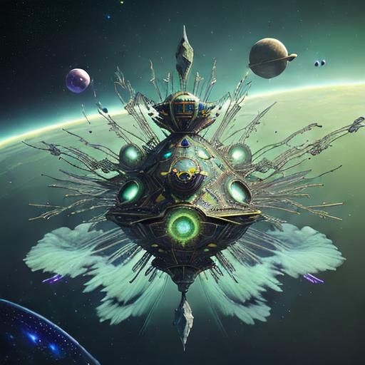 Spaceship - AI Generated Artwork - NightCafe Creator