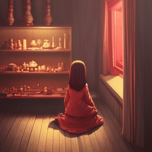 Hinamatsuri red carpet decorated doll shelf :: still life :: by Johann ...