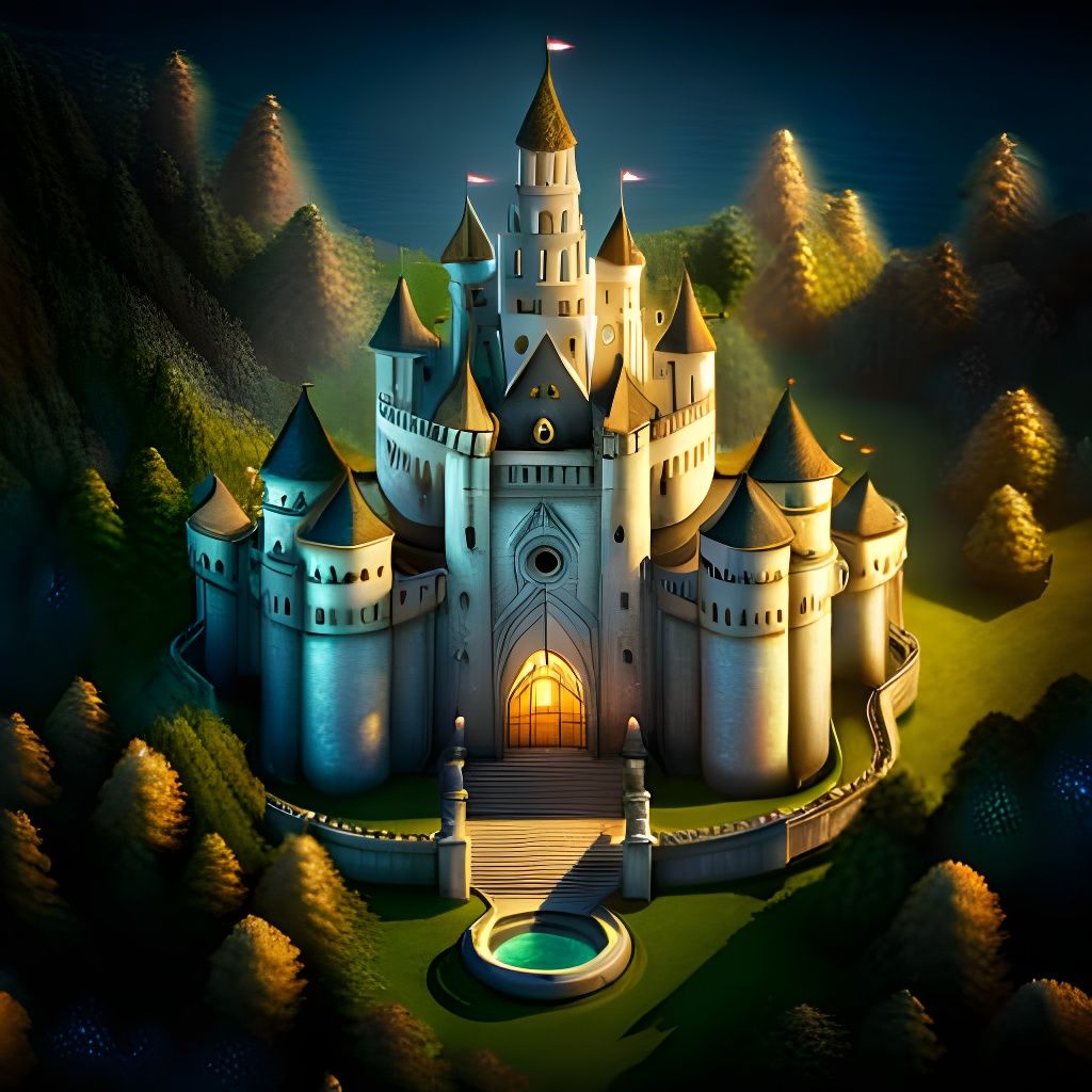 Castle from Fantasy Game - AI Generated Artwork - NightCafe Creator