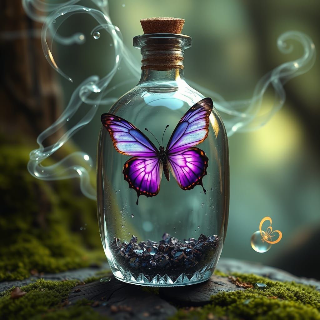 Ethereal Wishing Potion Scene in Hyper-Realistic S... - AI Art