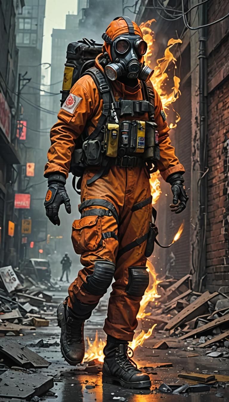 Post Apocalyptic Flame - AI Generated Artwork - NightCafe Creator