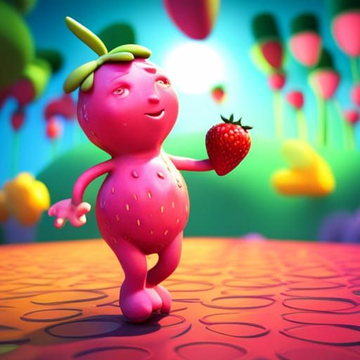 Strawberry Shortcake - AI Generated Artwork - NightCafe Creator