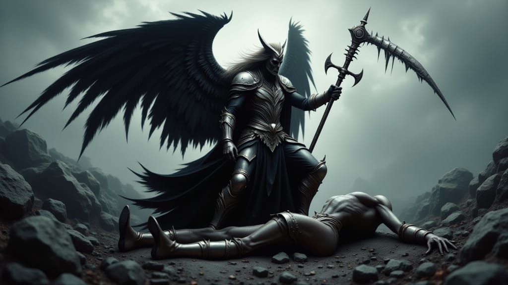 An Abyssal Slayer - Dark Angel of Death Confronts Viking War...