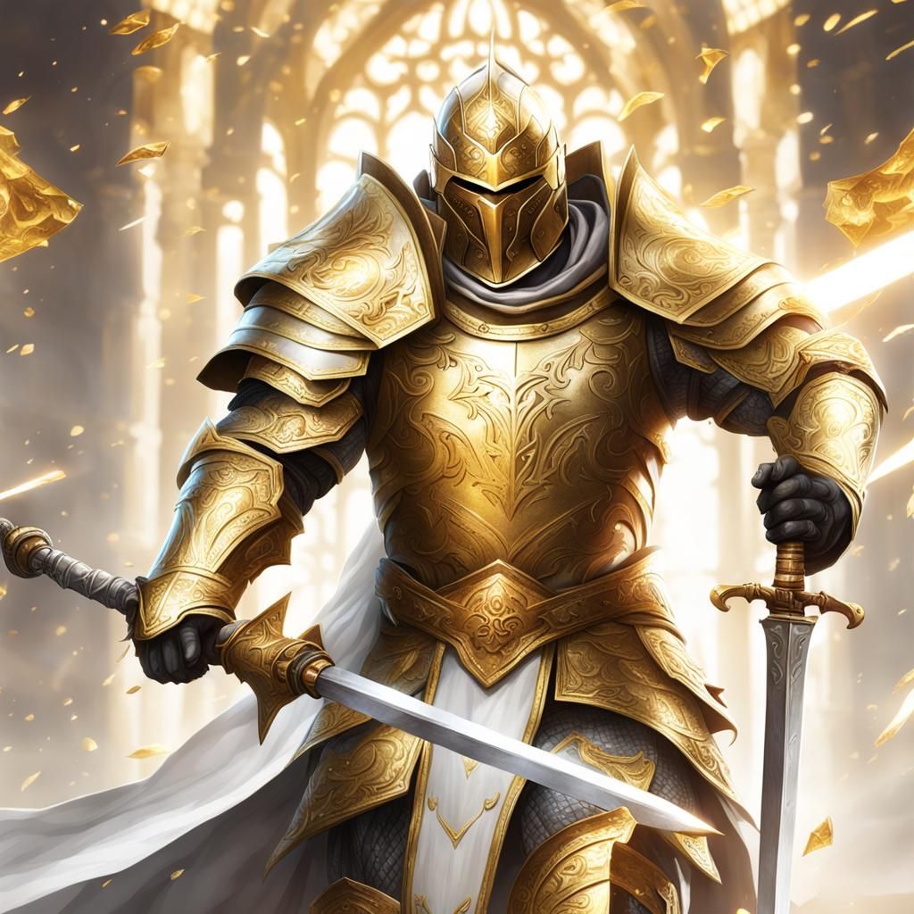 Dual Wielding Paladin - AI Generated Artwork - NightCafe Creator