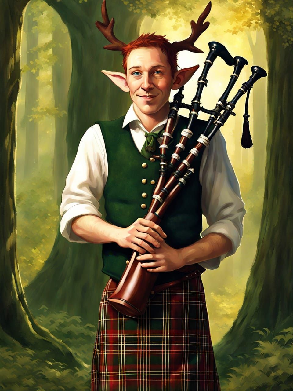 The Scottish Wood Elf - AI Generated Artwork - NightCafe Creator