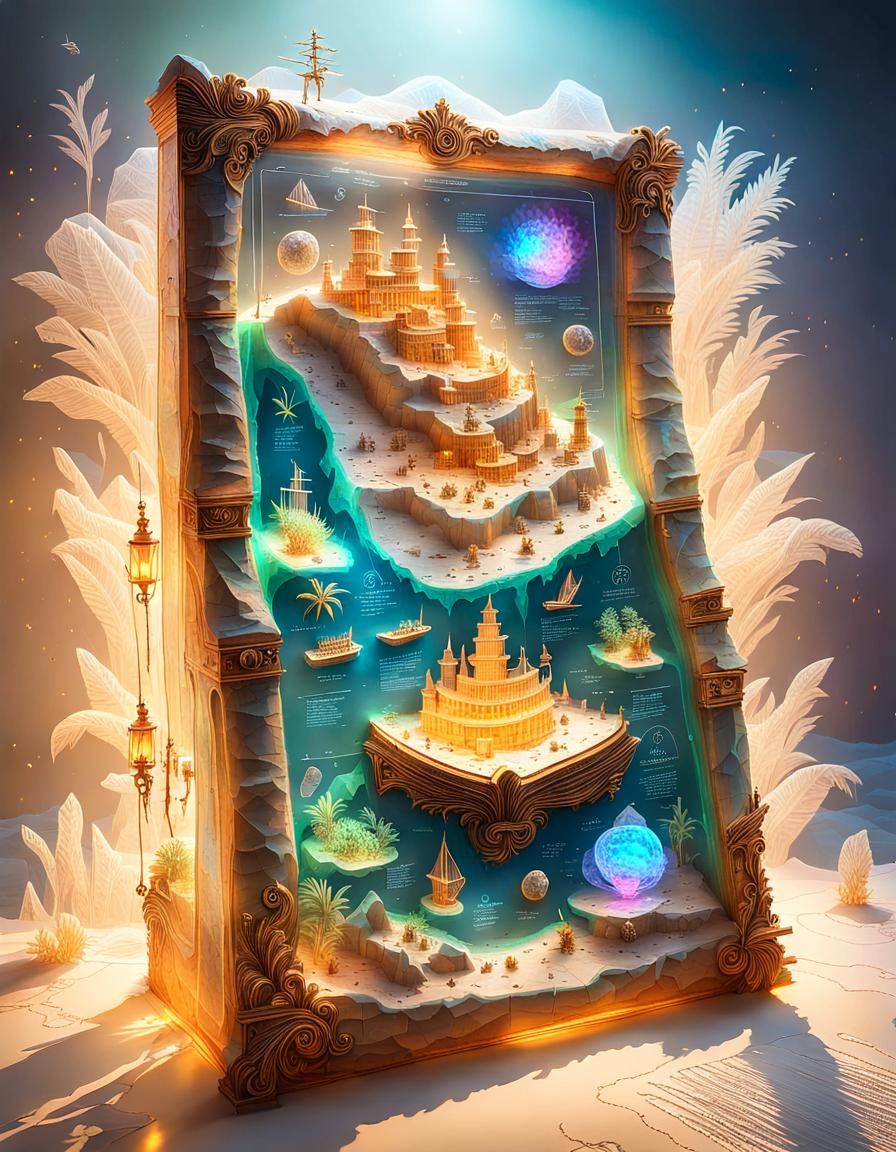 Treasure Map 2 - AI Generated Artwork - NightCafe Creator