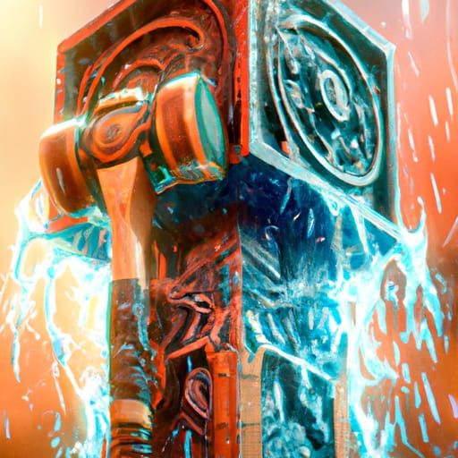 Thor's Mjolnir - AI Generated Artwork - NightCafe Creator