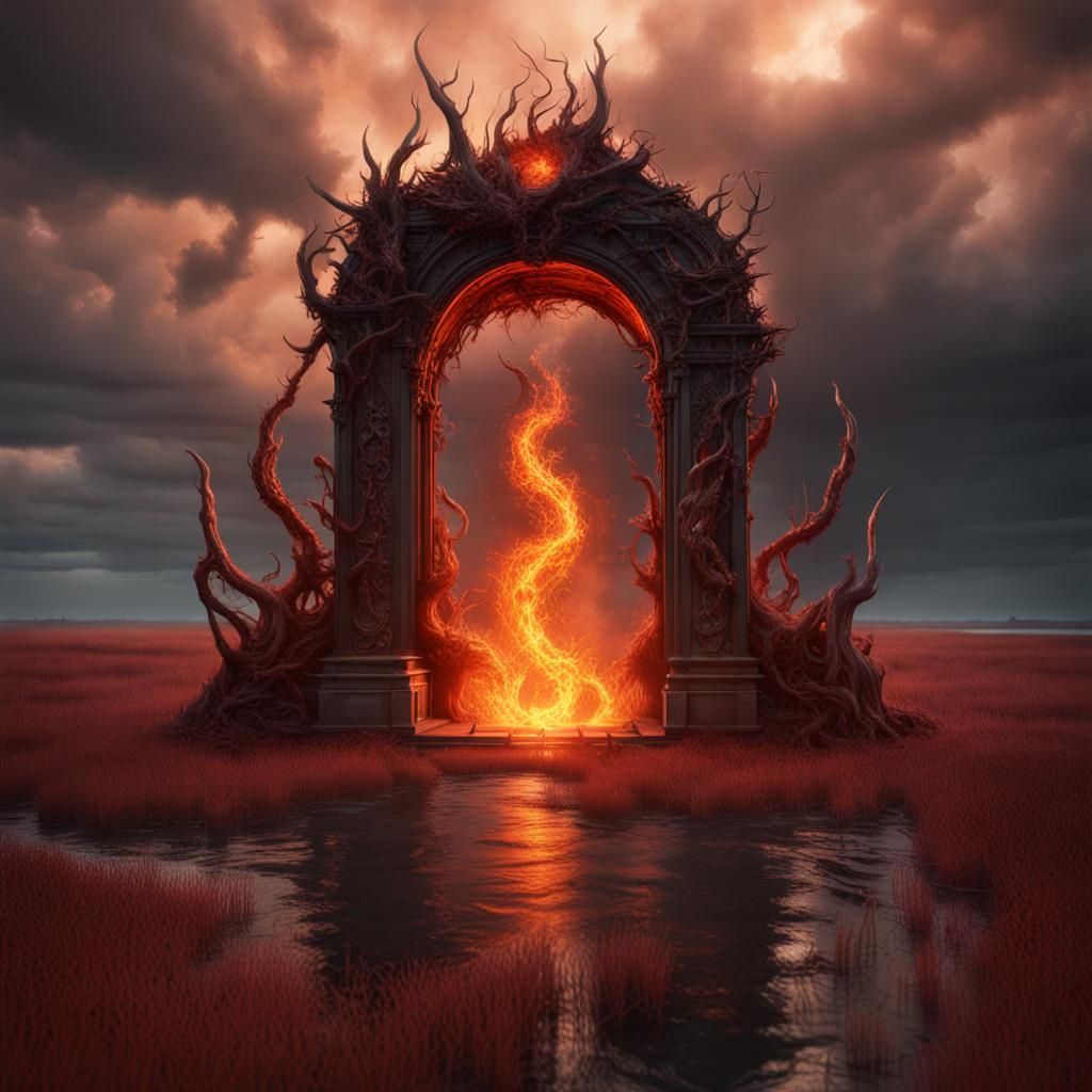 Demonic Portal - AI Generated Artwork - NightCafe Creator