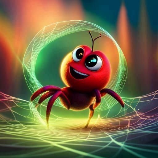 Goofy Lil' Spider - AI Generated Artwork - NightCafe Creator