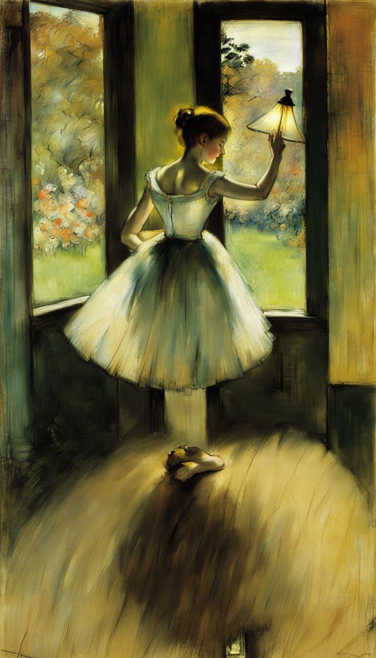 Light by Edgar Degas - AI Generated Artwork - NightCafe Creator