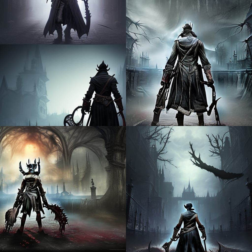 Bloodborne hunter - AI Generated Artwork - NightCafe Creator