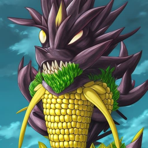 a corn villain monster - AI Generated Artwork - NightCafe Creator