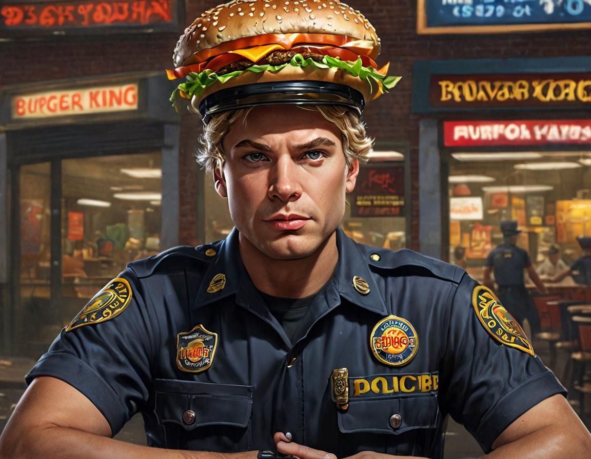 The Burger King Police - AI Generated Artwork - NightCafe Creator