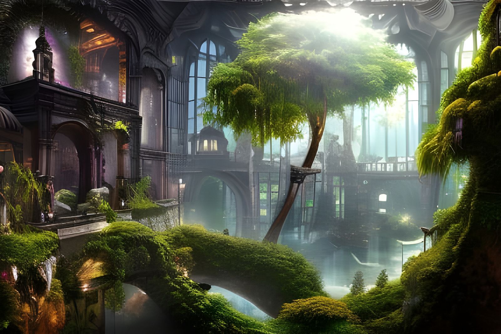 Fantastical Tropical City - AI Generated Artwork - NightCafe Creator