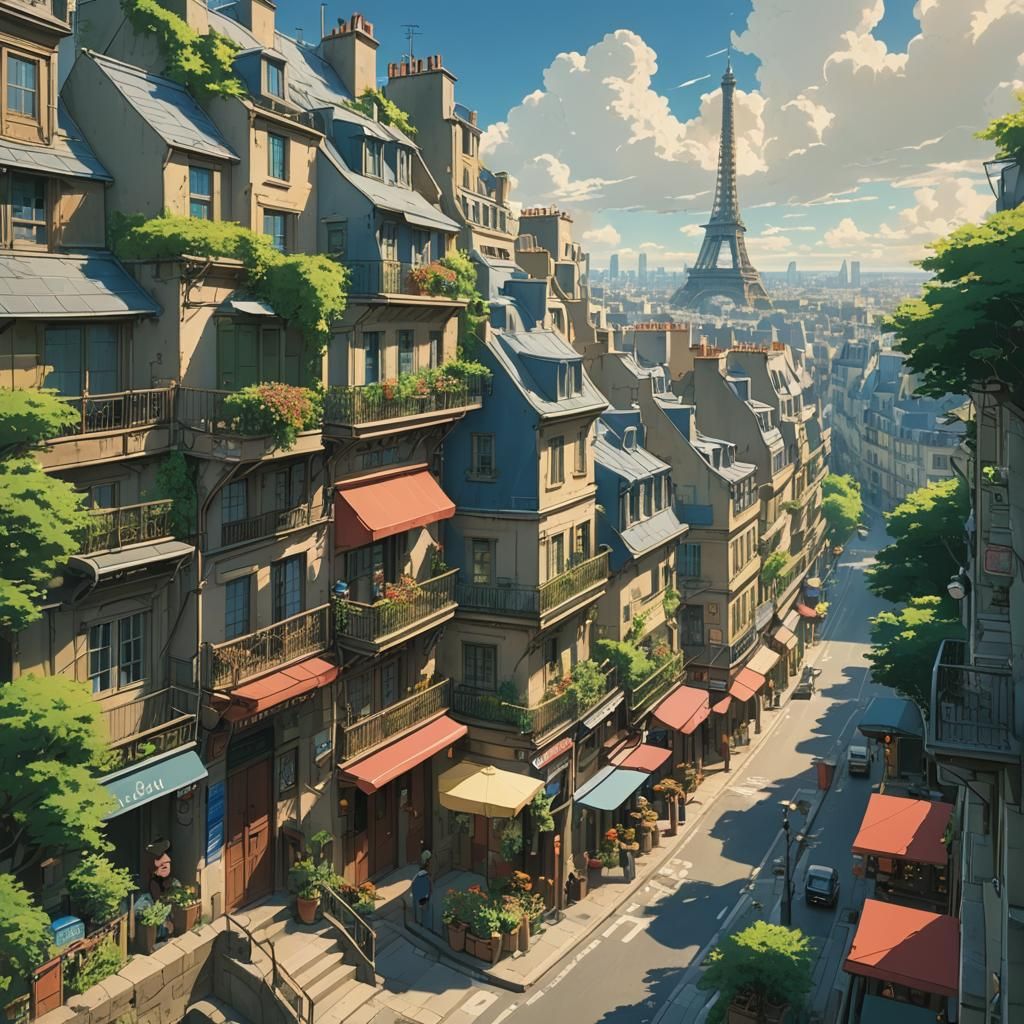 Paris France - AI Generated Artwork - NightCafe Creator