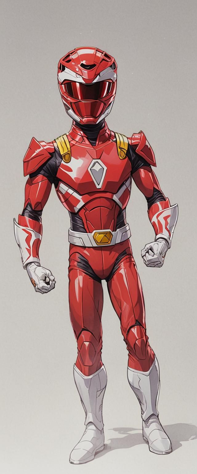Red ranger - AI Generated Artwork - NightCafe Creator