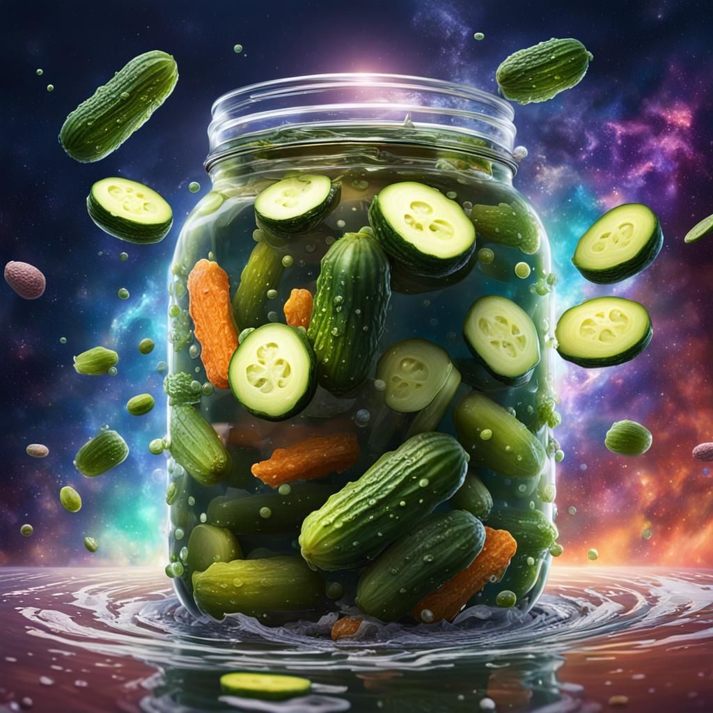 Pickles in space - AI Generated Artwork - NightCafe Creator