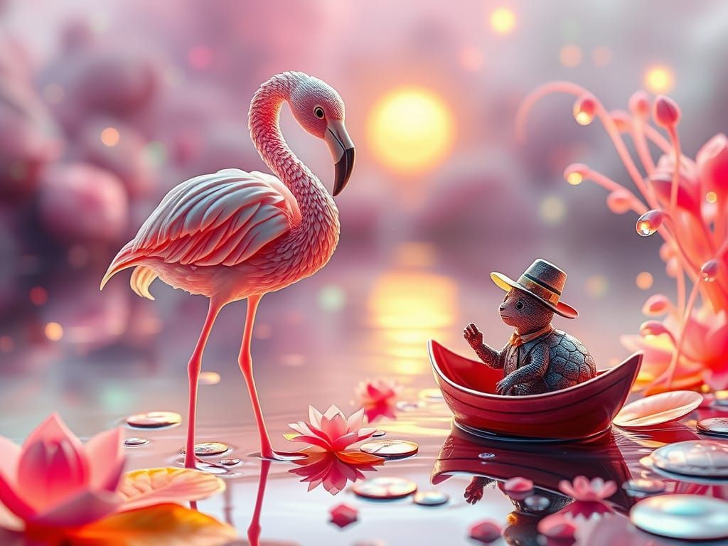 Flamingo met Mr. Turtle - Flamingo met Mr. Turtle