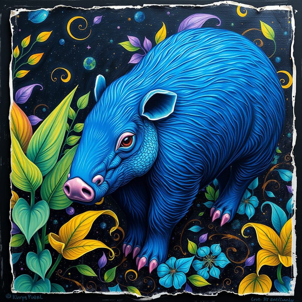 Tapir as a power animal represents adaptability, resilience and ...